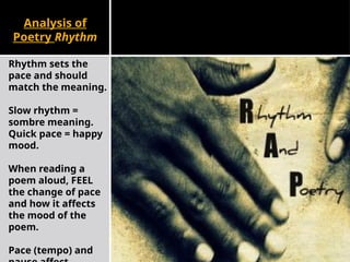 reading and writing poetry - POETRY BASICS | PPTX
