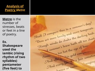 reading and writing poetry - POETRY BASICS | PPTX