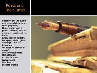 reading and writing poetry - POETRY BASICS | PPTX