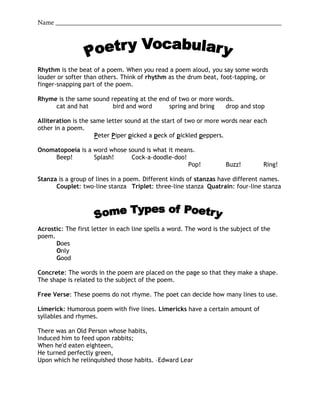 Poetry Centers | PDF
