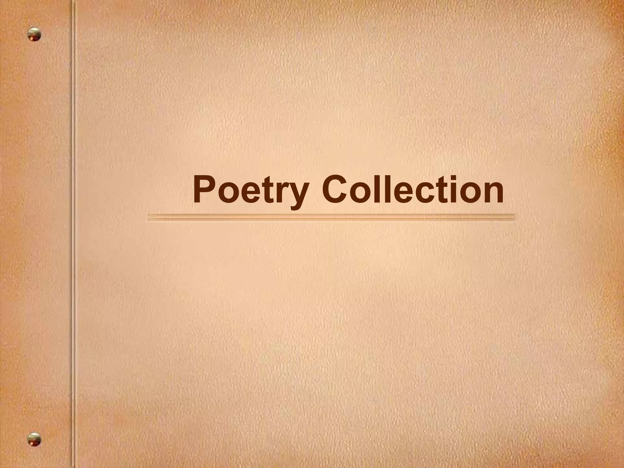 Poetry collection 10 | PPT