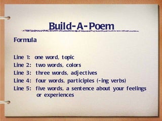 Poetry collection (overview) | PPT
