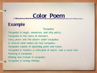 Poetry collection (overview) | PPT