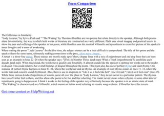 Poetry Compare And Contrast Essay | PPT