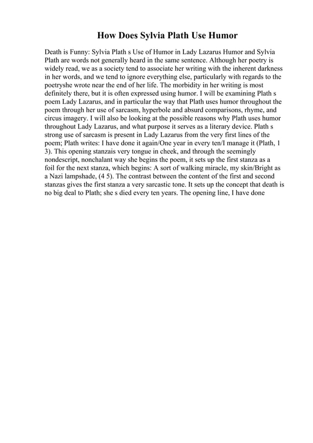 Poetry Comparison Essay | PDF