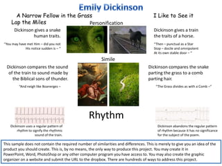Poetry comparison project | PPTX