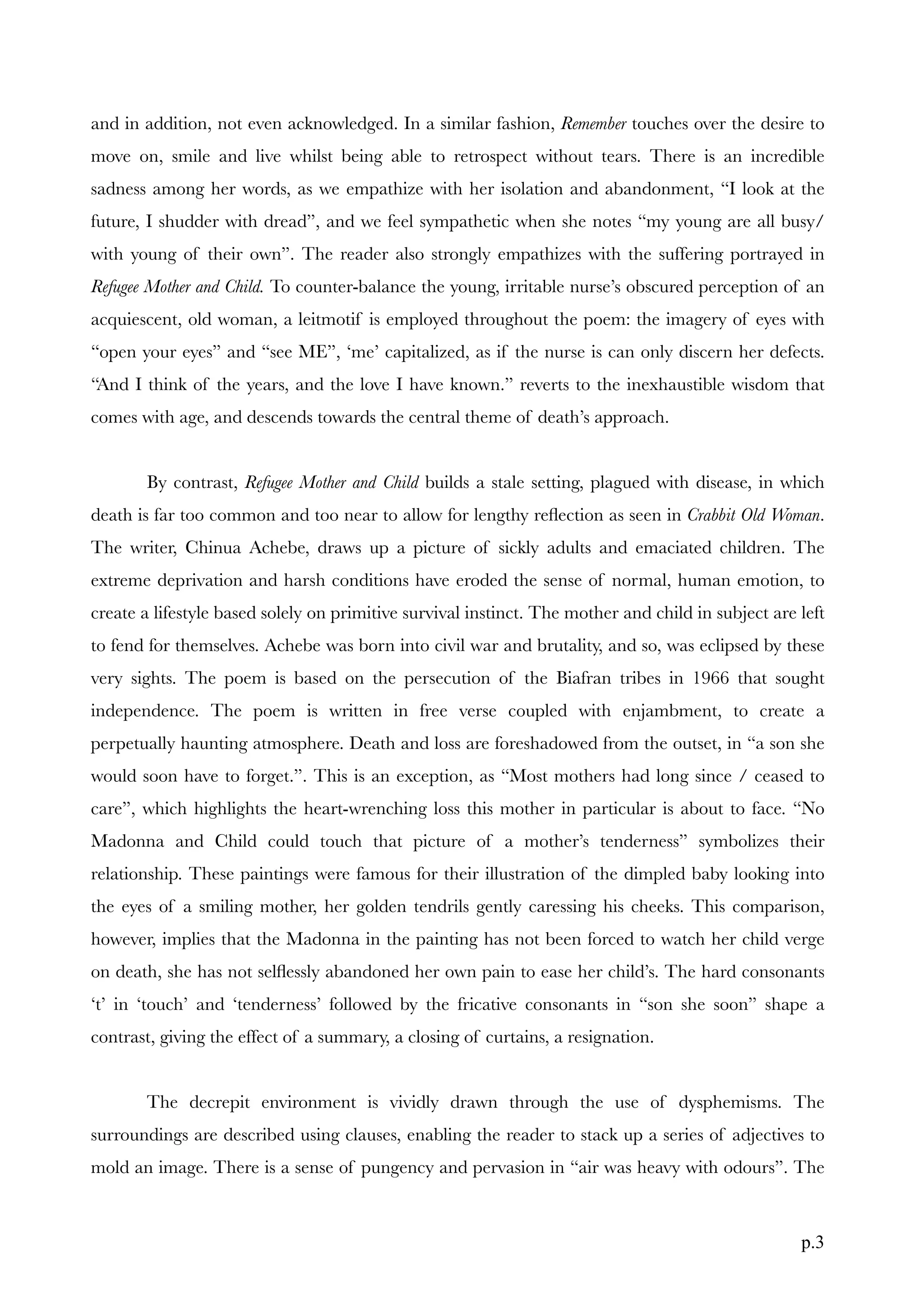 Poetry comparative – on theme of death | PDF