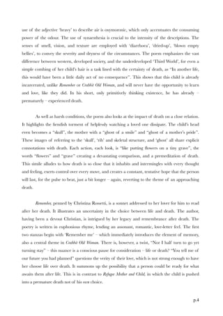 Poetry comparative – on theme of death | PDF