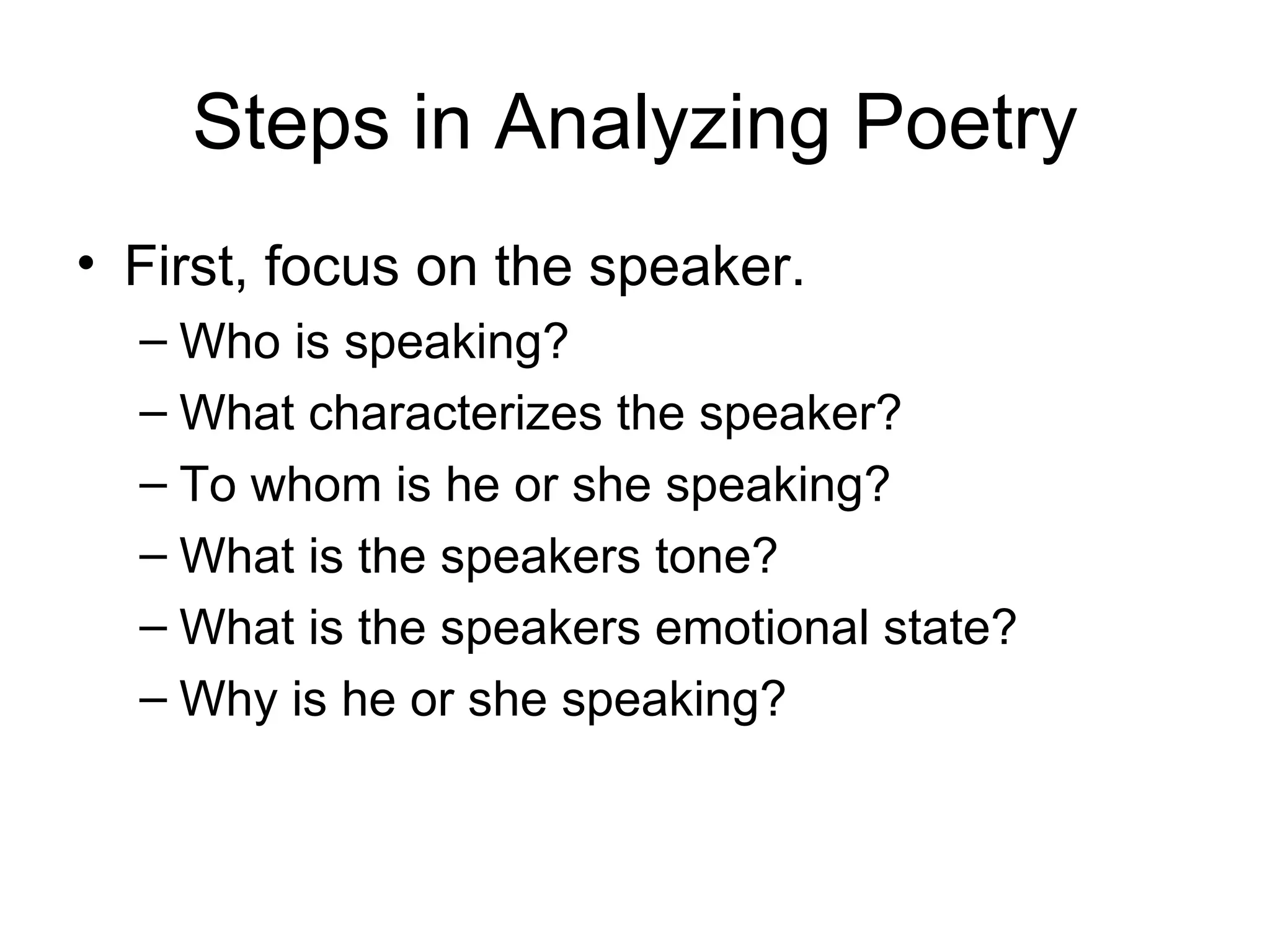 Poetry Creative Writing | PPT