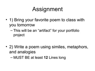 Poetry Creative Writing | PPT