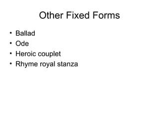 Poetry Creative Writing | PPT