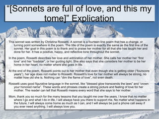 Poetry dedication project | PPT