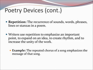 Poetry Devices Structure and Forms.ppt