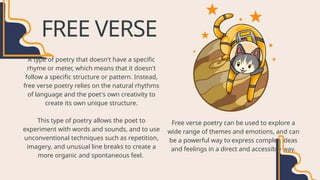 Different Types of Poems Education Presentation in Blue and Orange ...