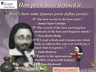 Poetry and drama . . . and mice! | PPTX