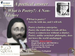 Poetry and drama . . . and mice! | PPTX