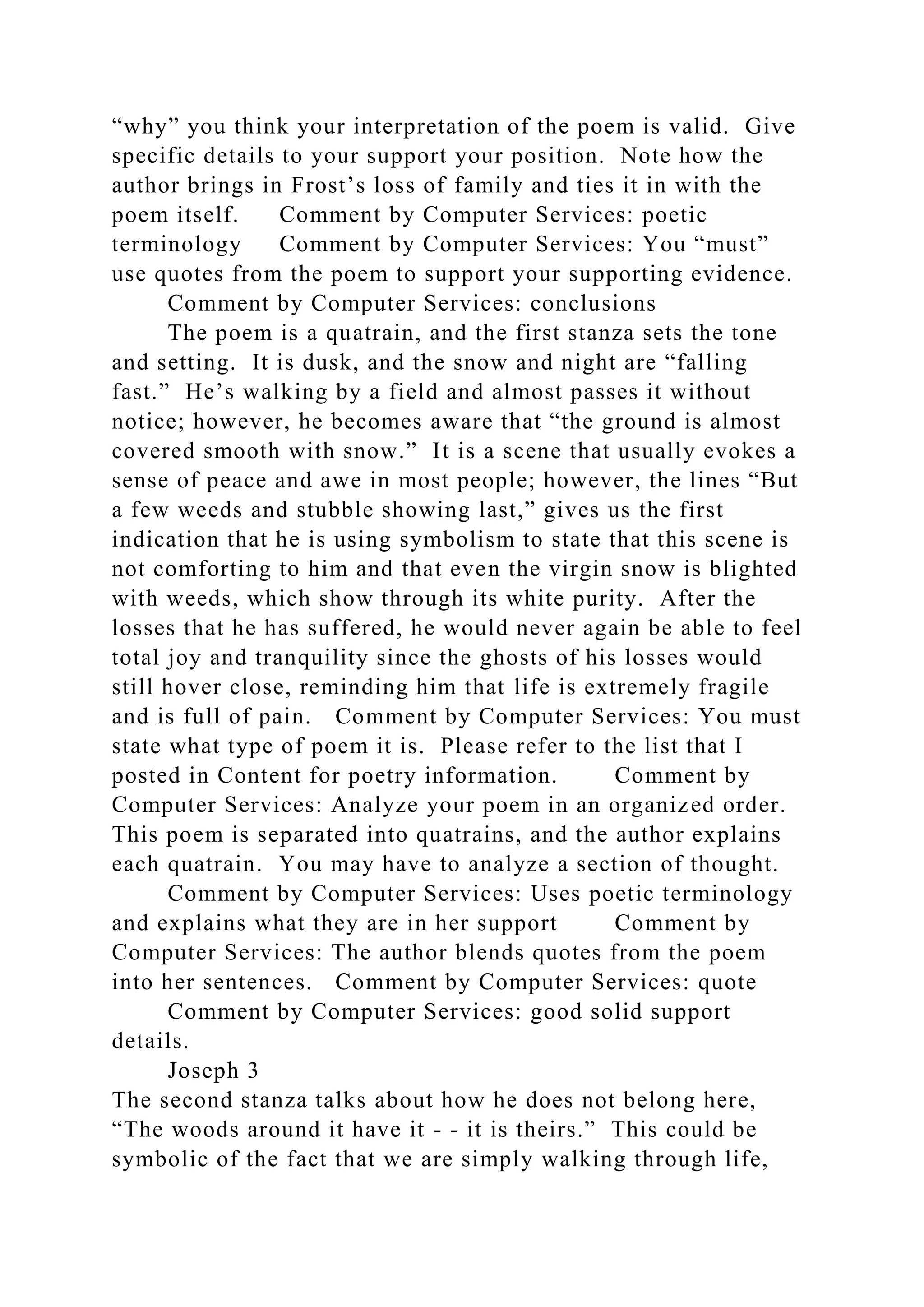 Poetry EssayAssignment RequirementsFollowing are the requireme.docx