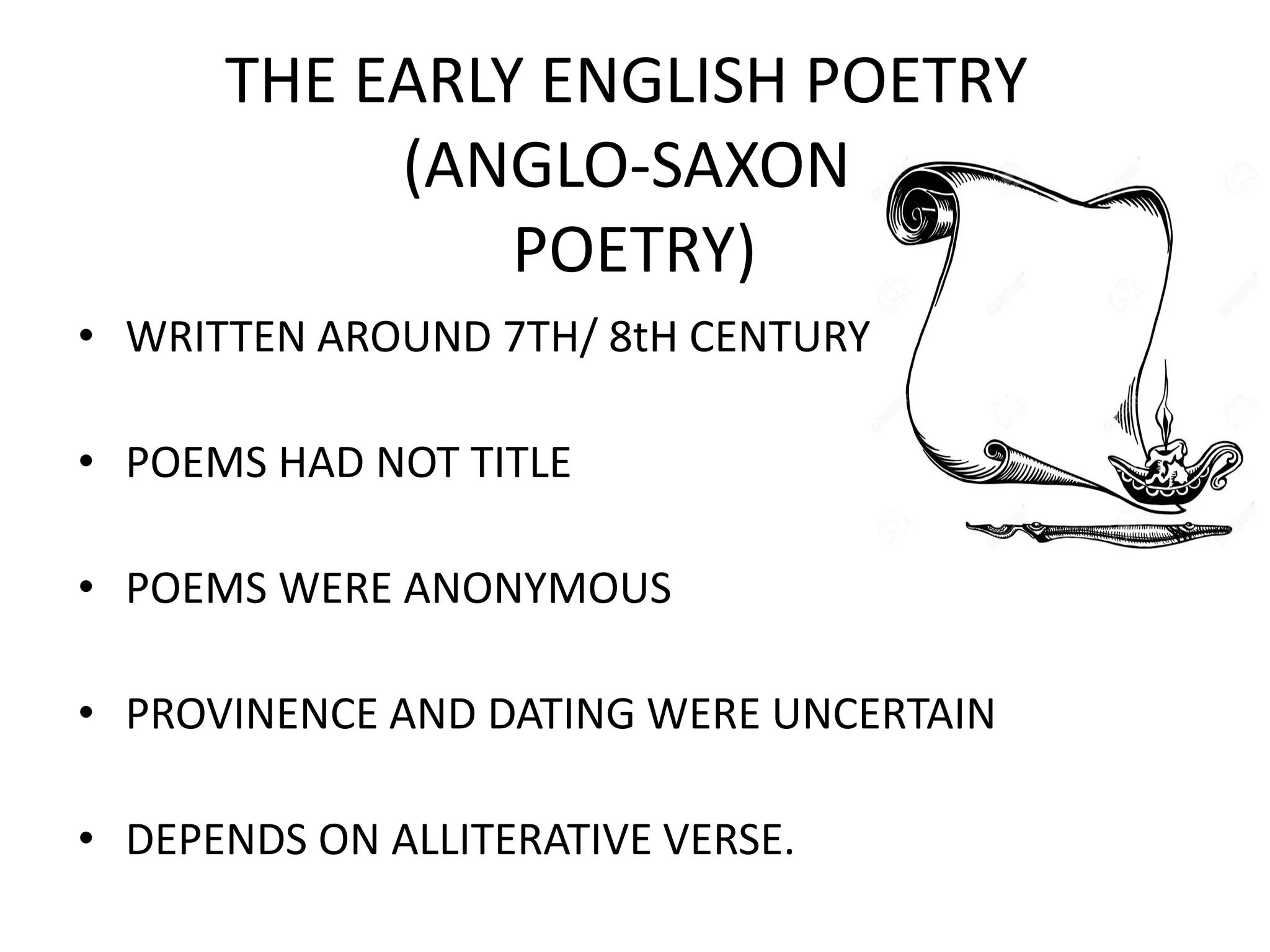 English poetry/Poetry evolution in England | PPT