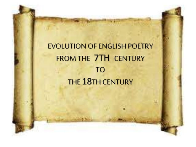 English poetry/Poetry evolution in England | PPT