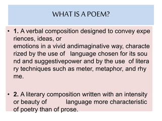 English poetry/Poetry evolution in England | PPT