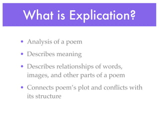 Poetry Explication | ZIP