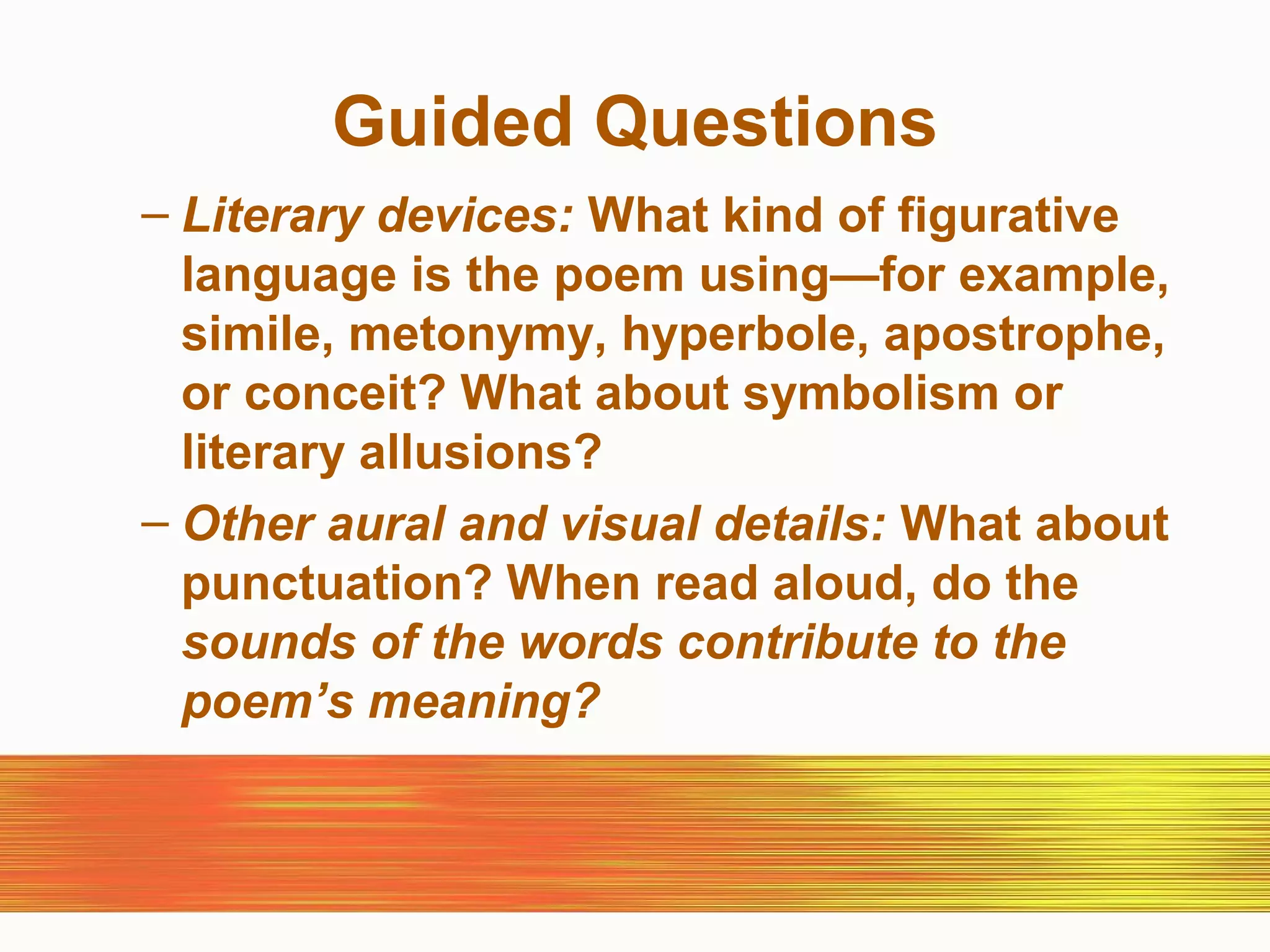 Poetry explication | PPT