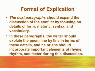 Poetry explication | PPT