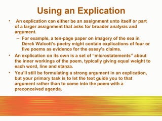 Poetry explication | PPT