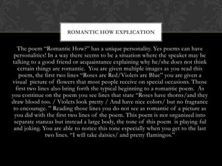 Poetry explication project | PPTX | Poetry | Books and Literature