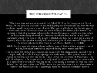 Poetry explication project | PPTX | Poetry | Books and Literature