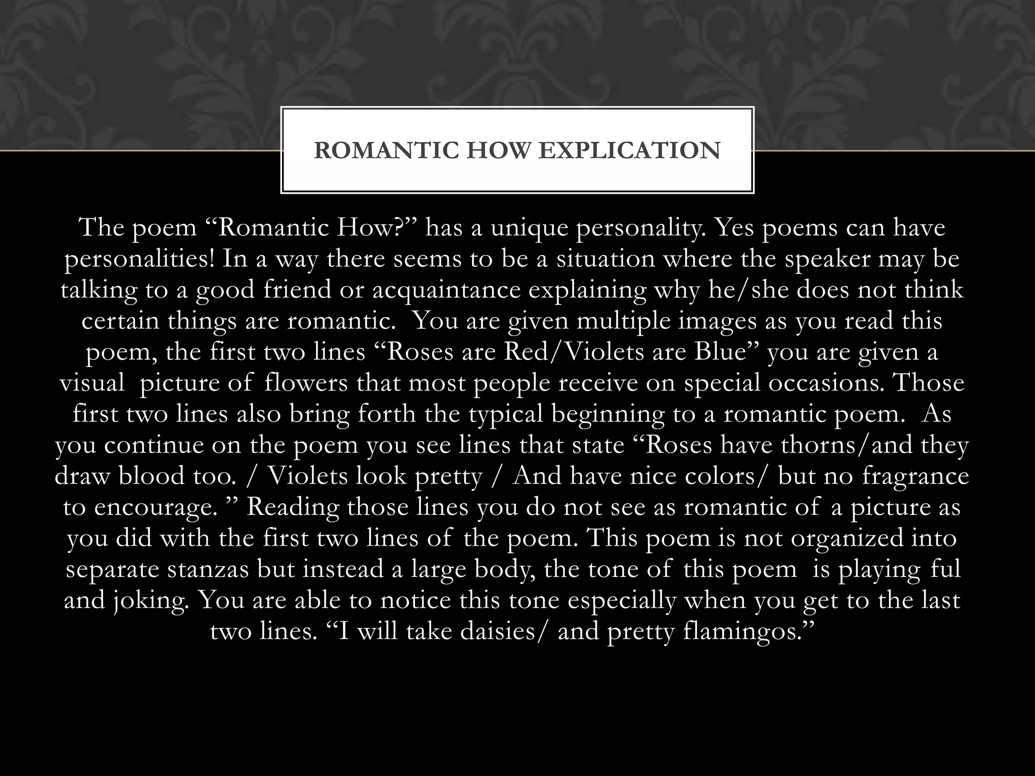 Poetry explication project Final | PPTX