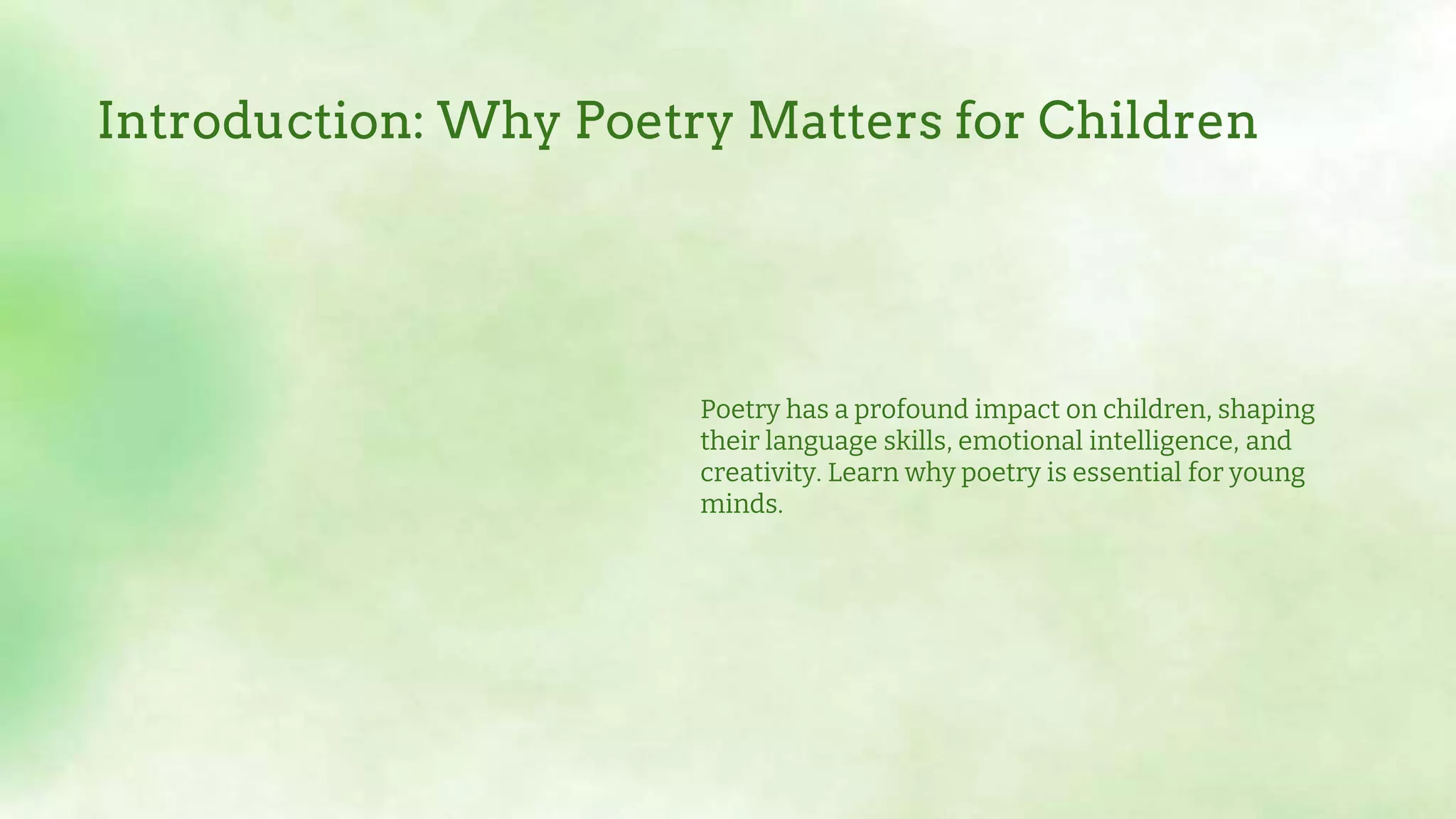 Poetry for Children (The Magic of Poetry).pptx