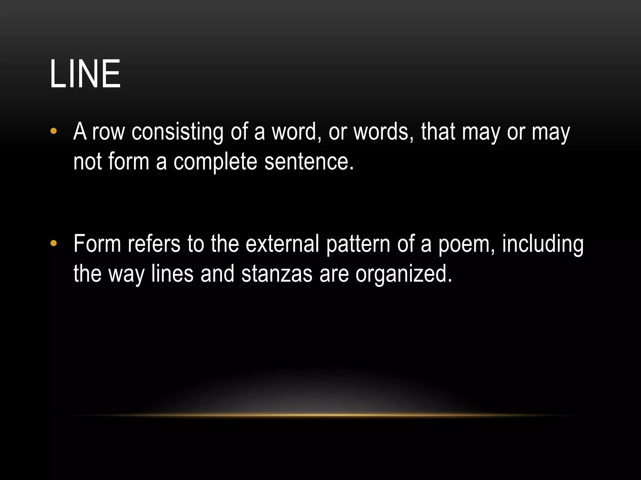 Poetry Form and Parts | PPTX
