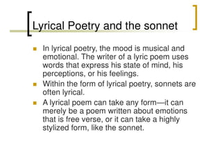 Poetry Forms | PPT