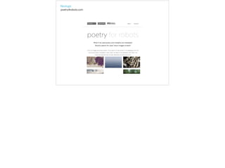 Poetry for Robots | PDF