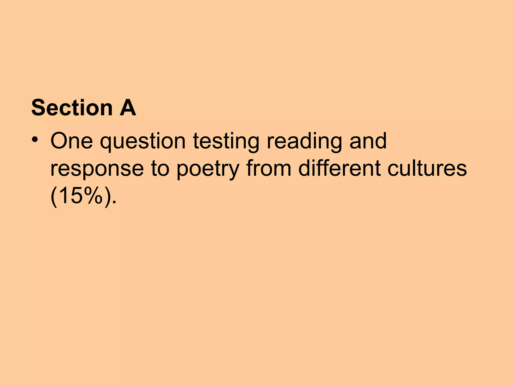 Poetry from other cultures | PPT