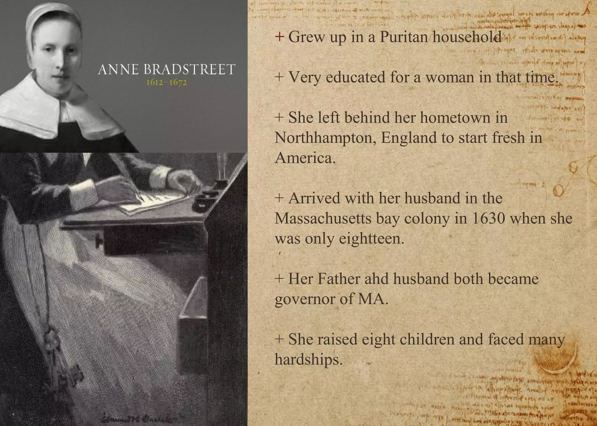 Poetry from puritanims | PPT