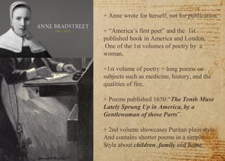 Poetry from puritanims | PPT