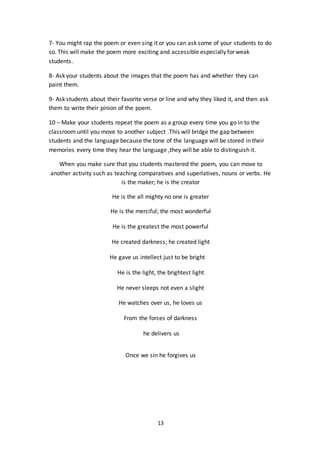 Poetry in education | DOCX