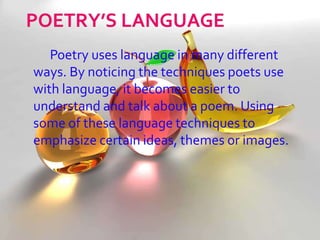 Poetry in literature | PPTX
