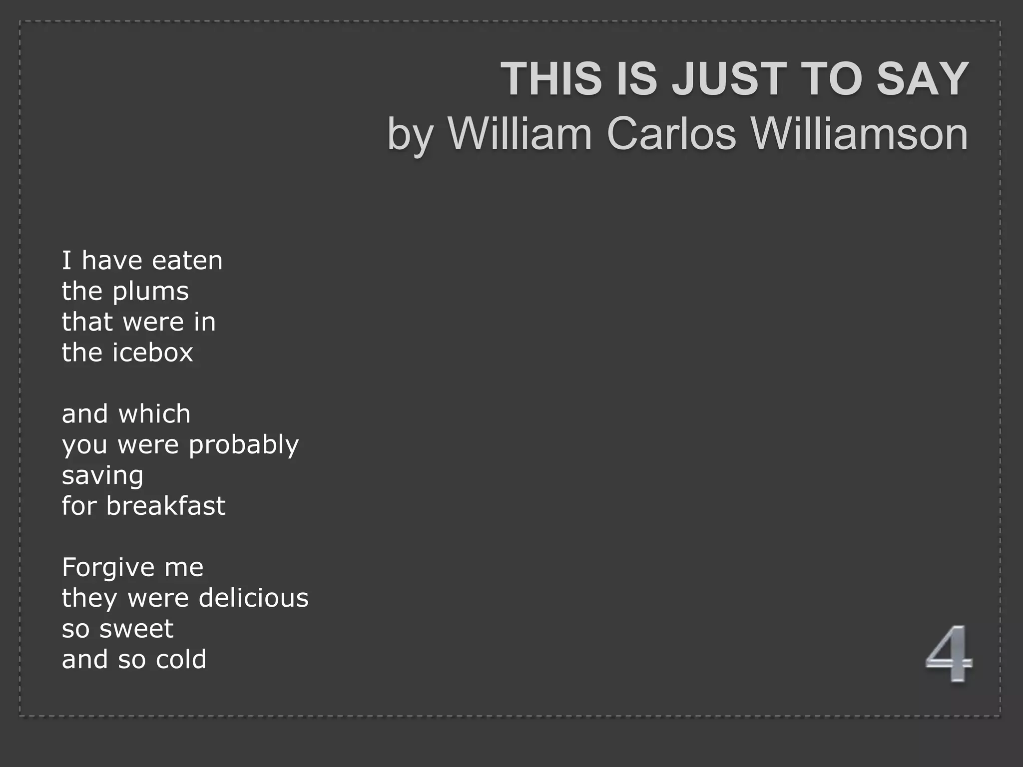 Poetry in pictures | PPTX