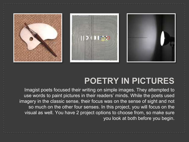 Poetry in pictures | PPT