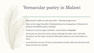 Poetry in the time of HIV and AIDS | PPT