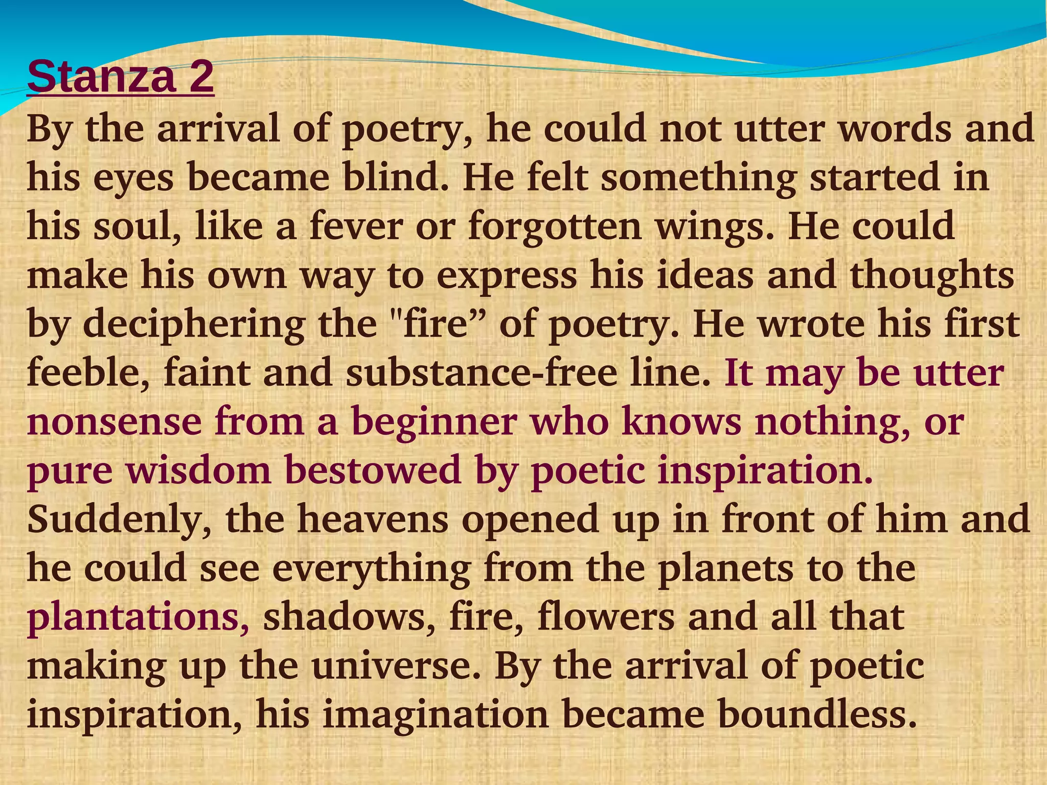 'Poetry' By Pablo Neruda | PPT