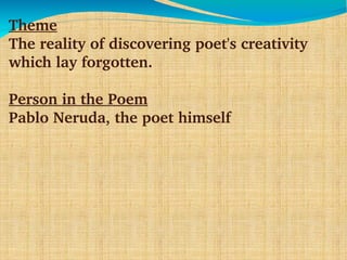 'Poetry' By Pablo Neruda | PDF