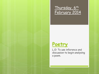 Poetry lesson 1 ozymandias | PPT