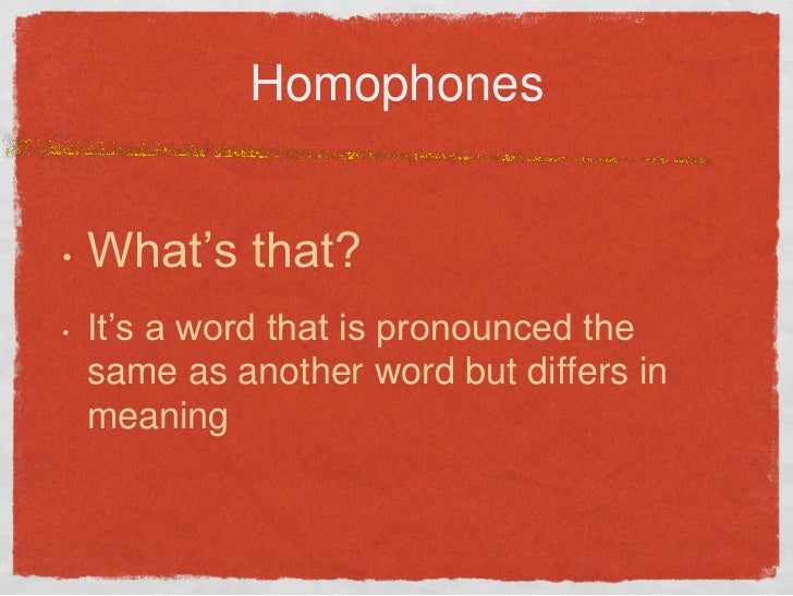 Poetry lesson homophones