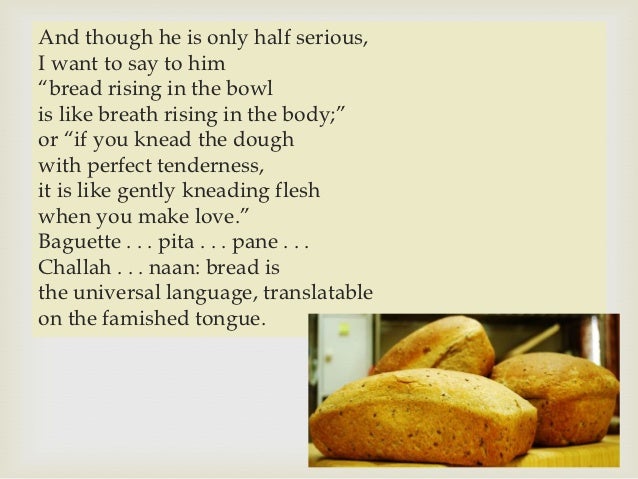 Poetry like bread