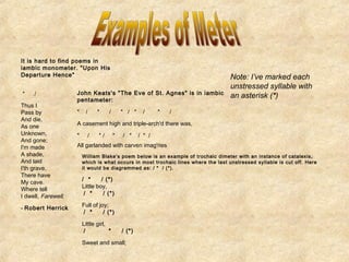 Poetry notes bigger font powerpoint | PPT