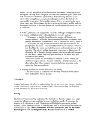 Poetry of rap_finalized_lesson_plans | PDF
